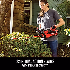 CRAFTSMAN V20 Cordless Hedge Trimmer, 22 inch, Bare Tool Only (CMCHTS820B)