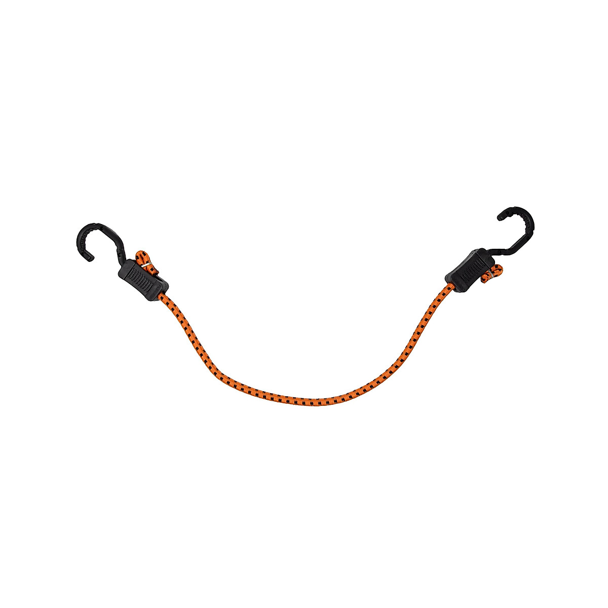 Kotap MABC-24 All- Purpose Adjustable Bungee Cords with Hooks, 24-Inch, Orange/Black, 10 Count