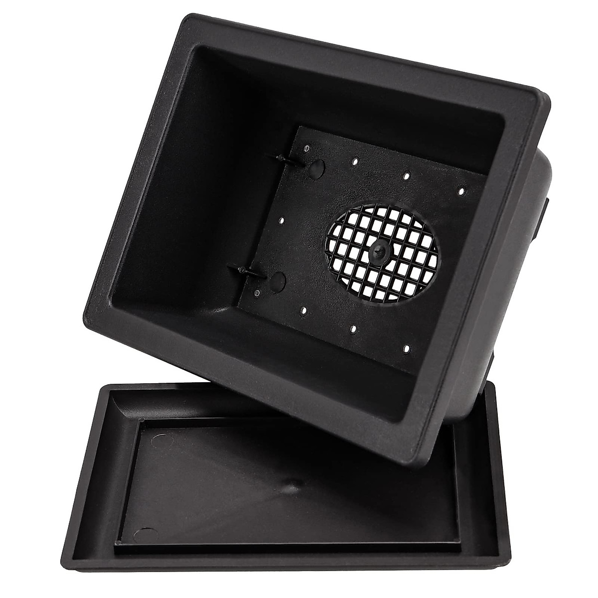 HEIHAK 20 PCS 9 Inch Bonsai Training Pots, Rectangular Bonsai Plants Growing Pot with 20 Humidity Trays and Drainage Built-in Mesh for Garden, Yard, Office, Porch, Balcony, Home Decoration