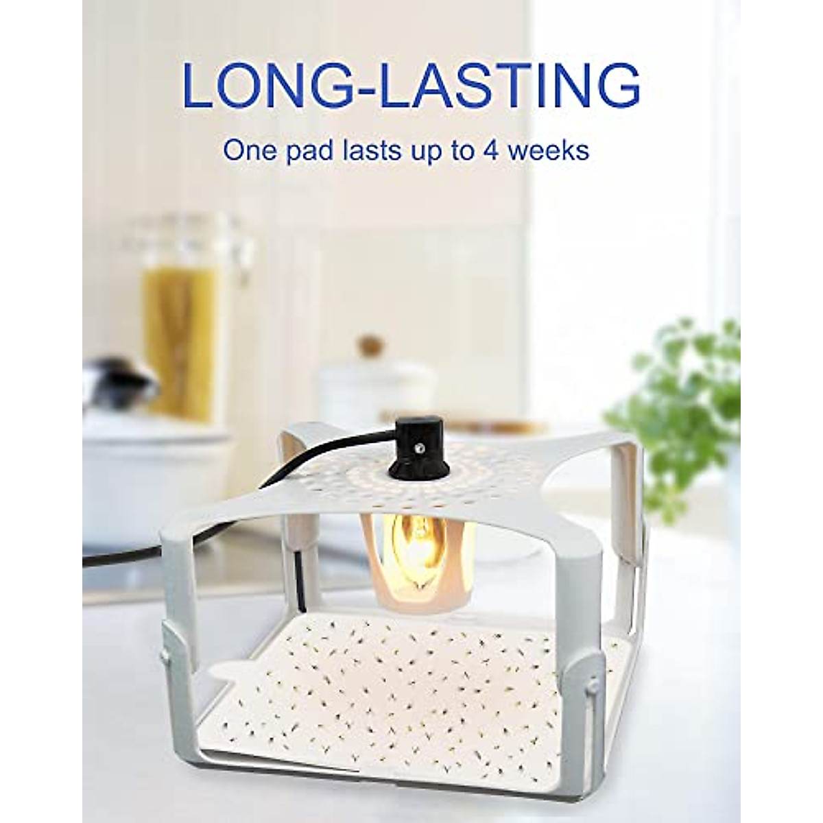 24 PCS Flea Trap Refills Square Glue Boards Compatible with Terro T230 T231 Indoor Flea Trap, 6" Replacement Sticky Pads Fits Square Flea Bed Bug Traps for Inside Your Home