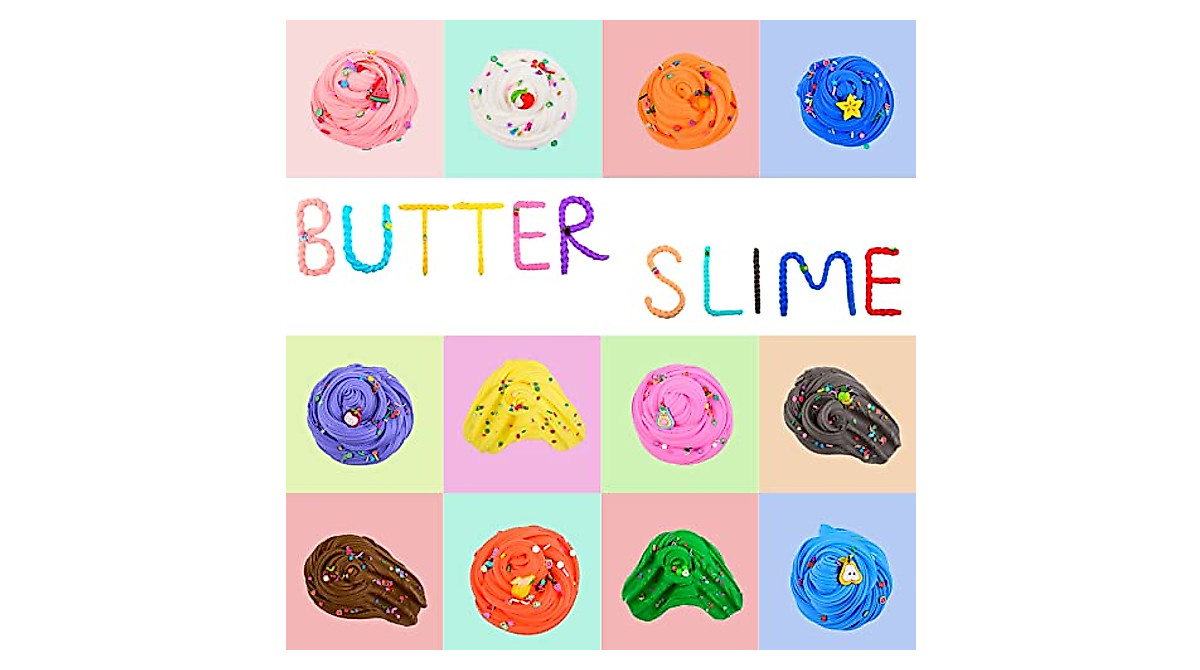 54 Pack Mini Butter Slime Kit for Kids - Stress Relief Fun
