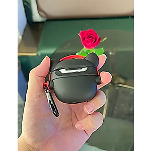 Cartoon Case for Apple Airpods 2nd Generation Anime, Fun Cute Kawaii Protective Case Anti-Fall Headphone Case for Airpods Case Cover (AirPods 2/1, Music Dog)