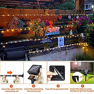 240 LEDS 78Ft Extra-Long Solar String Lights Outdoor,SUWITU Solar Fairy String Lights Waterproof with 8 Modes,Copper Wire Solar Twinkle Lights for Outside Garden Tree Yard Party Xmas Decor(Warm White)