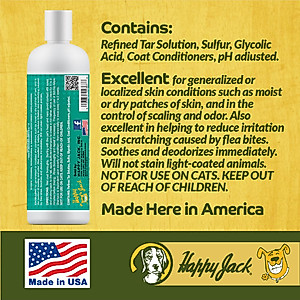 Happy Jack Itch No More Dog Itchy Skin Shampoo & Treatment (12 oz), Flea Bites, Allergies & Itchy Skin Relief, Stops Itching, Scratching & Gnawing on First Application, Healthy Dog Skin & Coat