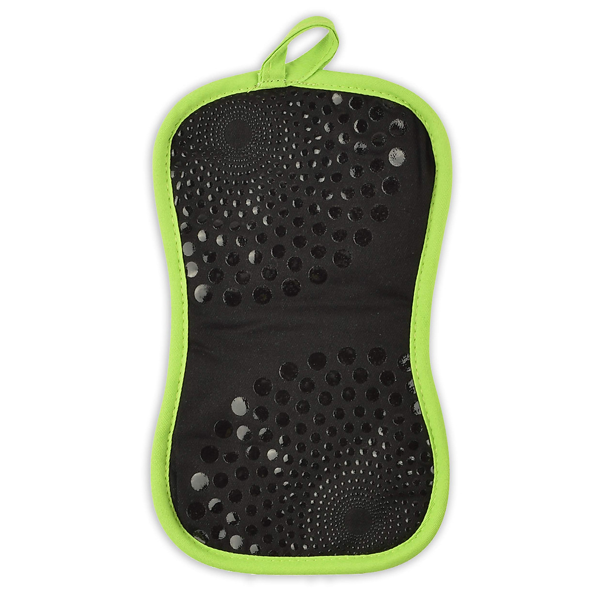 The Kosher Cook Pareve Green Pot Holder Oven Glove - 100% Cotton with Silicone, Machine Washable - Color Coded Kitchen Tools