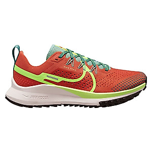 Nike Women's React Pegasus Trail 4 Running Shoes (Mantra Orange/Enamel Green/Bicoastal/Ghost Green, us_Footwear_Size_System, Adult, Women, Numeric, Medium, Numeric_8)