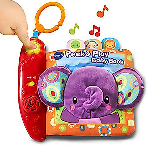 VTech Baby Peek and Play Baby Book Amazon Exclusive, Purple