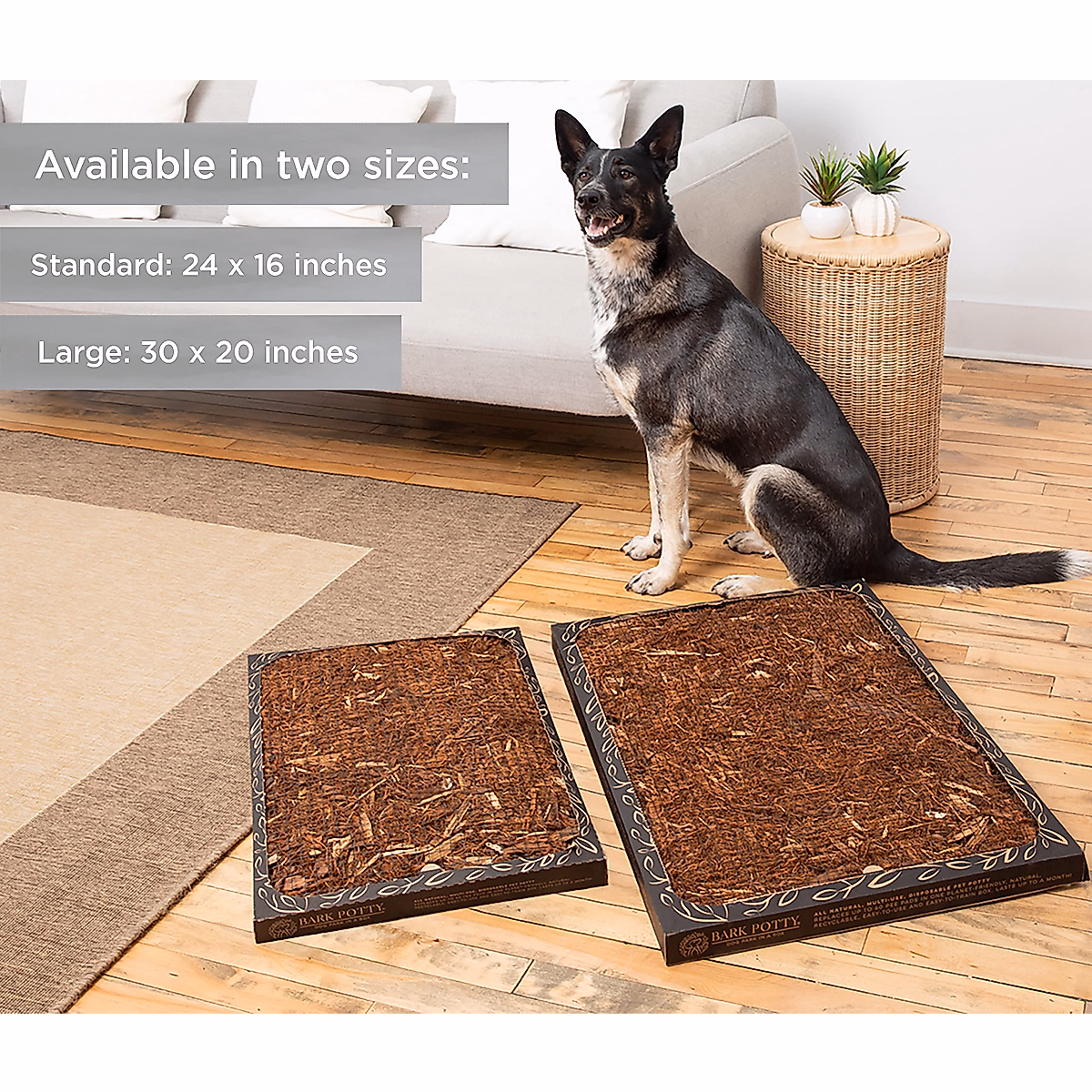 Bark Potty Disposable Dog Potty - Multi-Use, Odor Neutralizing, Non-Leaking - Lasts for Weeks - Indoor/Outdoor