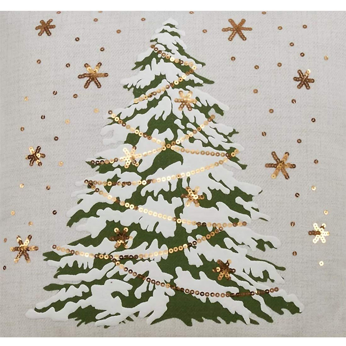 Fennco Styles Christmas Tree Design with LED Light Decorative Throw Pillow Cover & Insert 13 x 20 Inch - White Pillow for Holiday Décor, Couch, Living Room and Bedroom Décor