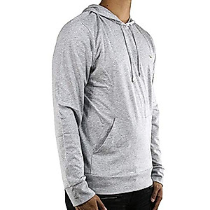Lacoste Men's Long Sleeve Hooded Jersey Cotton T-Shirt Hoodie, Silver Heathered, XXXL