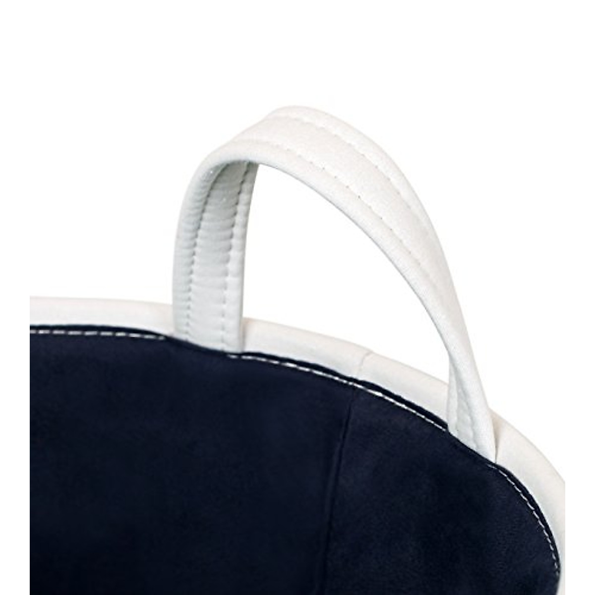 BirdRock Home Canvas Laundry Hamper with Handles - Blue Stripes - Transport Easily - Dirty Clothes Storage - Bendable and Foldable - Rectangle Laundry Bag