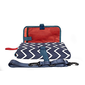 Higge Large Portable Baby Diaper Changing Pad Station, Diaper Clutch for Moms and Dads - Great for Toddlers, Babies and Newborns - Simple Scandinavian Design with Padded Mat, and Storage.