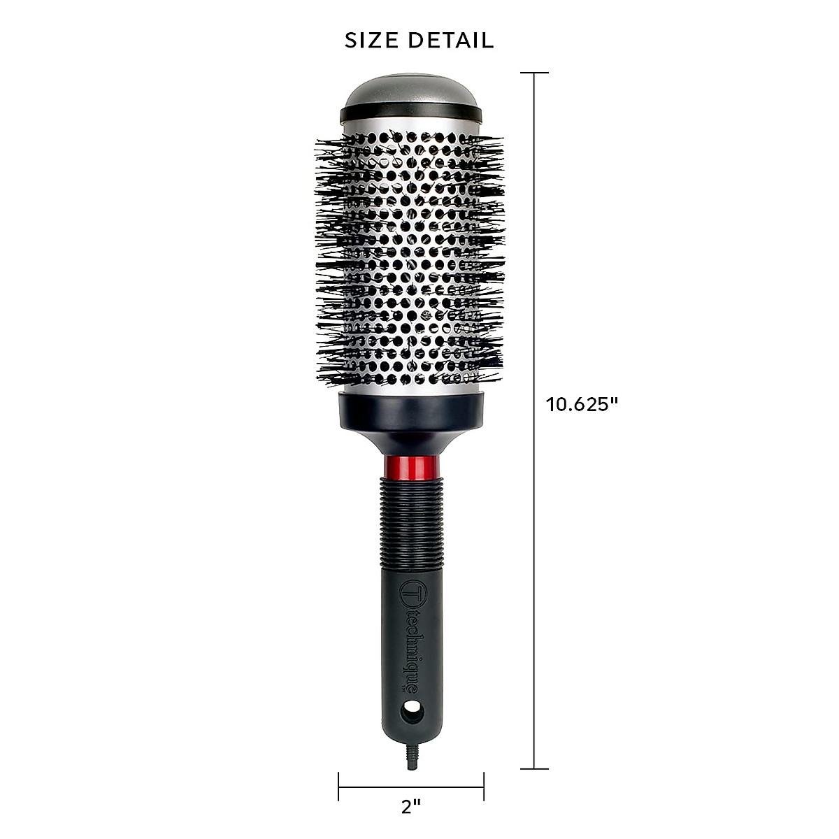Cricket Thermal Hair Brush #390 2” for Blow-Drying, Curling, and Styling – Heat-Retaining Barrel with Anti-Static Tourmaline Bristles, Round Thermal Brush, Ideal for All Hair Types
