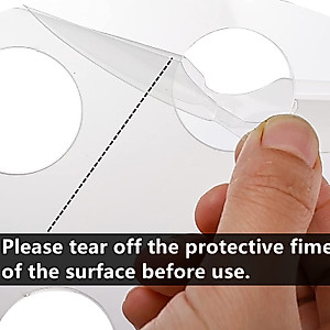 Dicunoy 3 Pack Ice Cream Cone Holder, 8 Holes Acrylic Waffle Cone Display Stand, Circle Hand Roll Sushi Stand Rack with Base for Restaurant, Party, Buffet, Wedding, Birthday