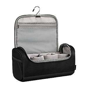 SITHON Travel Carrying Case for Dyson Airwrap Complete Styler and Attachments, Portable Hanging Storage Organizer Bag with Side Pockets Compatible with Shark FlexStyle HD430(Bag Only) (Black)