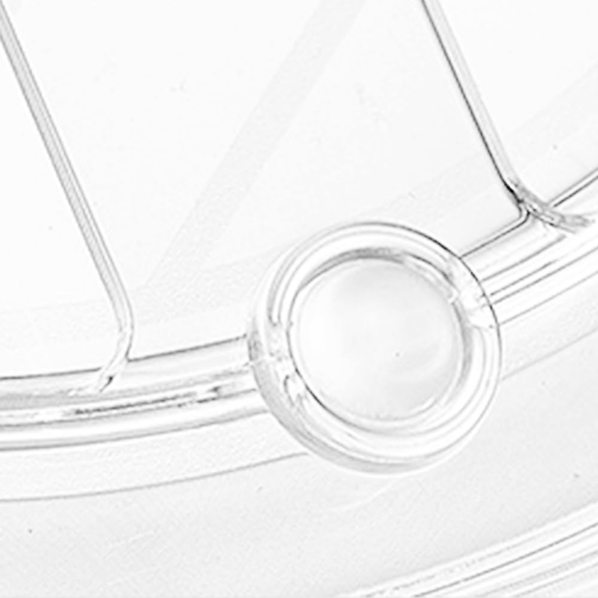 BYFU 3 Tier Rotating Lazy Susan Makeup Organizer, Turntable Clear Diamond Cosmetic Display Storage Tray, Plastic Bathroom Holder Rack for Kitchen, Table, Cabinet, Countertop, Pantry (Clear Diamond)