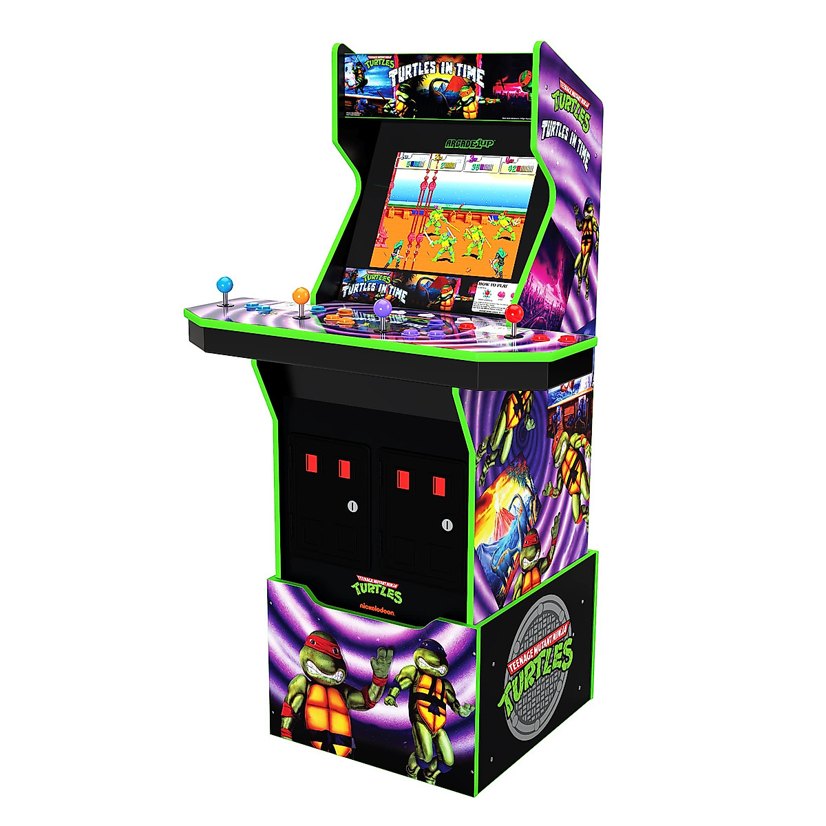 Arcade1Up Teenage Mutant Ninja Turtles Arcade Machine w/ Riser