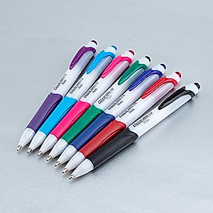 Pentel GlideWrite Ballpoint Pen with TechniFlo Ink, (1.0mm) Medium Line, Black, 6 count (BX910-D)