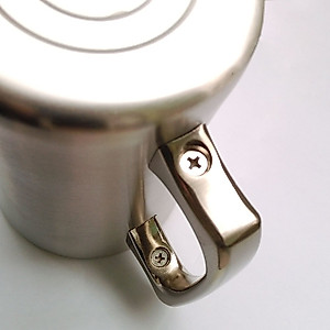 OrgMemory Insulated Cup, Stainless Steel Coffee Mug, 20 oz Coffee Mug, (560 ml), Double Wall Beer Stein, Tumbler with Handle, Insulated Beer Mug with Lid