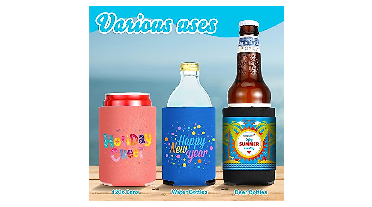 80 Pcs Blank Can Coolers - Perfect for Parties