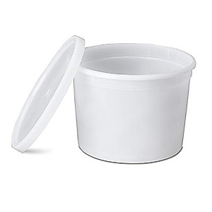 Deluxe 64oz Deli Food Storage Containers Designed for Fridge and Freezer (10 Pack)