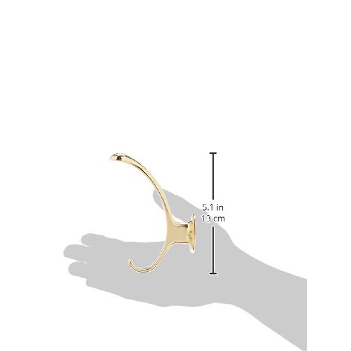 National Hardware S806-851 V8008 Garment Hooks in Brass , 5"