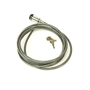 Heininger Advantage SportsRack 10' ft Chrome Plated Cable Lock - 6003