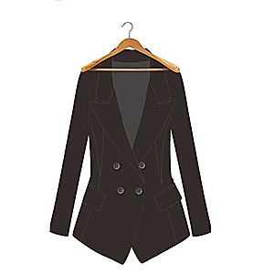 Coat Hanger 8-Pack, MEQUTION Wood Hangers Trouser Hangers Extra Wide Shoulder Wooden Hangers for Heavy Coat, Sweater, Skirt, Suit, Pants, Retro Finish (Natural Finish)