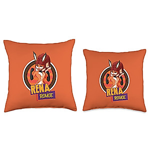 Miraculous Ladybug Orange Collection Rena Rouge Badge Throw Pillow, 18x18, Multicolor