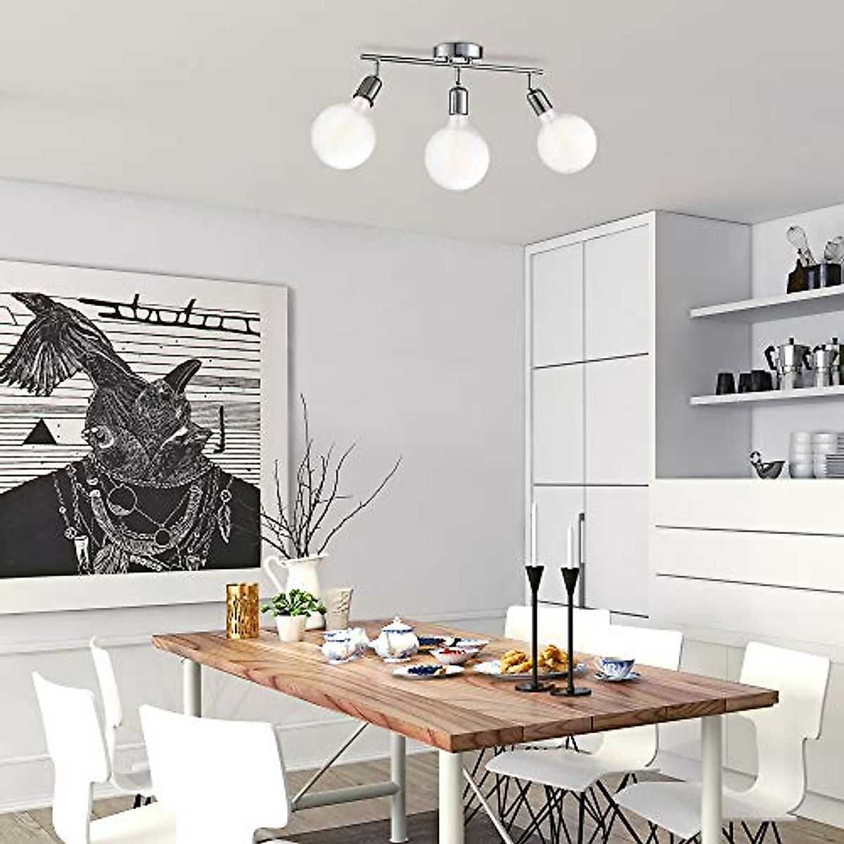 Pearson 3-Light Track Lighting, Chrome,59644