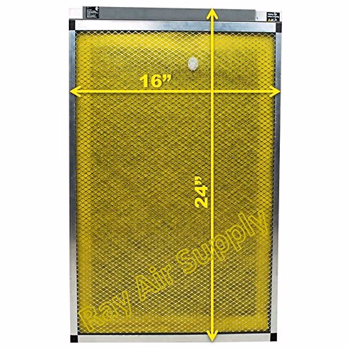RAYAIR SUPPLY 16x24 MicroPower Guard Air Cleaner Replacement Filter Pads (3 Pack) Yellow