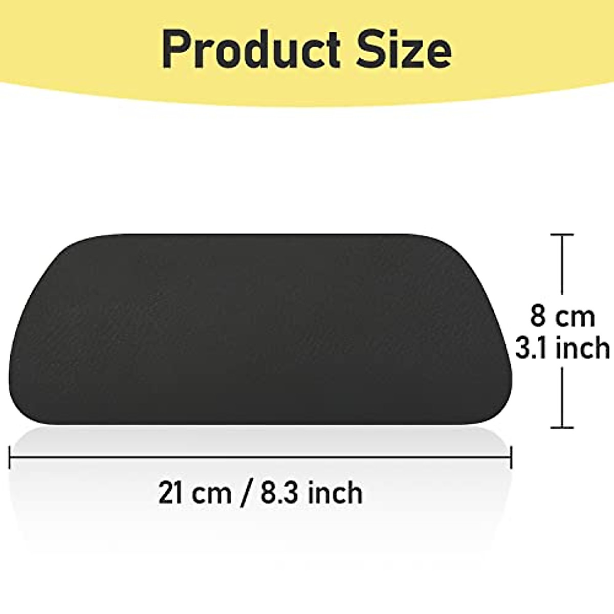 Refrigerator Drip Tray 2 Pack: Cuttable Refrigerator Drip Catcher for Fridge Water Dispenser, Absorbent Drip Tray, Refrigerator Accessories for Whirlpool, GE, Samsung (Black, Rectangular)