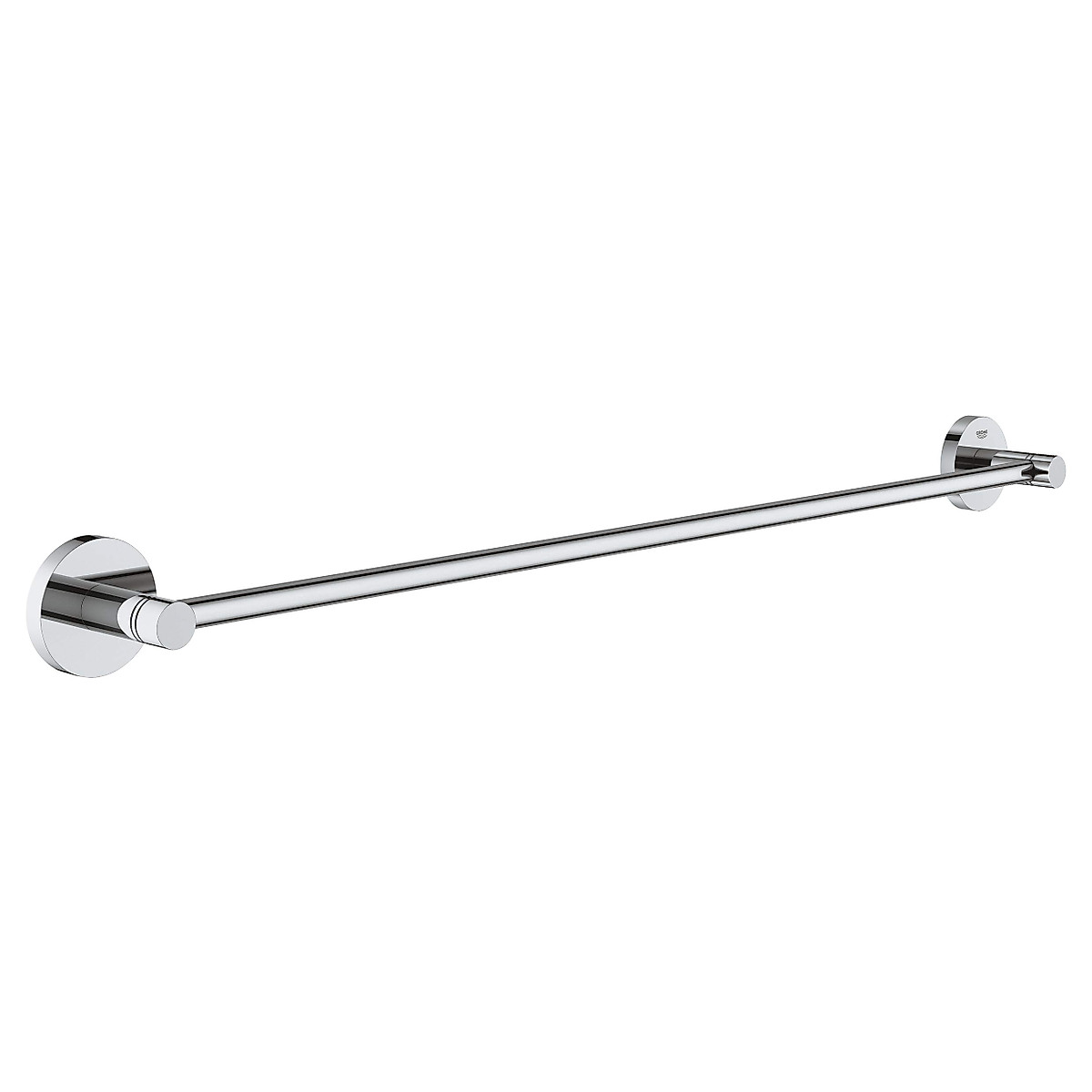 Grohe 40366001 Essentials Metal 26.38-in. Towel-Bar, 25', Starlight Chrome