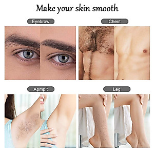 BeauTome Waxing Kit for Women Men, Wax Warmer with 4 Bags Hard Wax Beans, 20 Wax Applicator Sticks, Hair Removal Wax Warmer Kit for Full Body, Face, Eyebrow, Armpit, Legs, Bikini,Brazilian-White