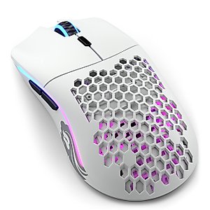 Glorious Model O Minus Wireless Gaming Mouse, RGB Gaming Mouse (Matte White)