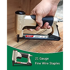 meite 21 Gauge 1/2-Inch Crown 1/4-Inch Leg Length Galvanized Fine Wire Staples Upholstery Staples for MT8016 Stapler 10,000 PCS/Box (1 Box)