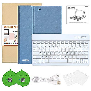 KBCASE Keyboard Case for iPad 6th Generation 2018/5th Gen 2017/iPad Pro 9.7 inch/iPad Air 2 & 1 Detachable Bluetooth iPad Pro 9.7 Case with Keyboard, Built in Pencil Holder