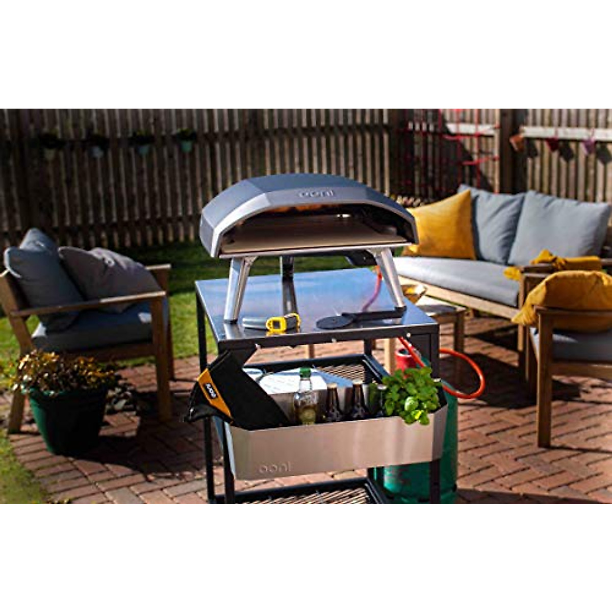 ooni Utility Box Medium – Durable Stainless Steel Utility Box - Fits onto Medium Modular Table or Used as Standalone Outdoor Kitchen Storage – Sleek Outdoor Kitchen Storage Solution