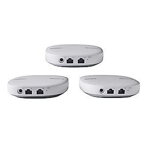 Samsung SmartThings Wifi Mesh Router Range Extender SmartThings Hub Functionality Whole-Home WiFi Coverage - Zigbee, Z-Wave, Cloud to Cloud Protocols - White (3 Pack) - ET-WV525KWEGUS (Renewed)