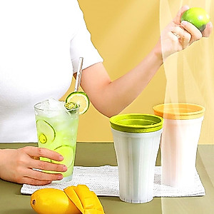 Create Delicious Frozen Treats with this Slushy Maker Cup, Easy Squeeze Design for Homemade Refreshments (ZBBJY23001)