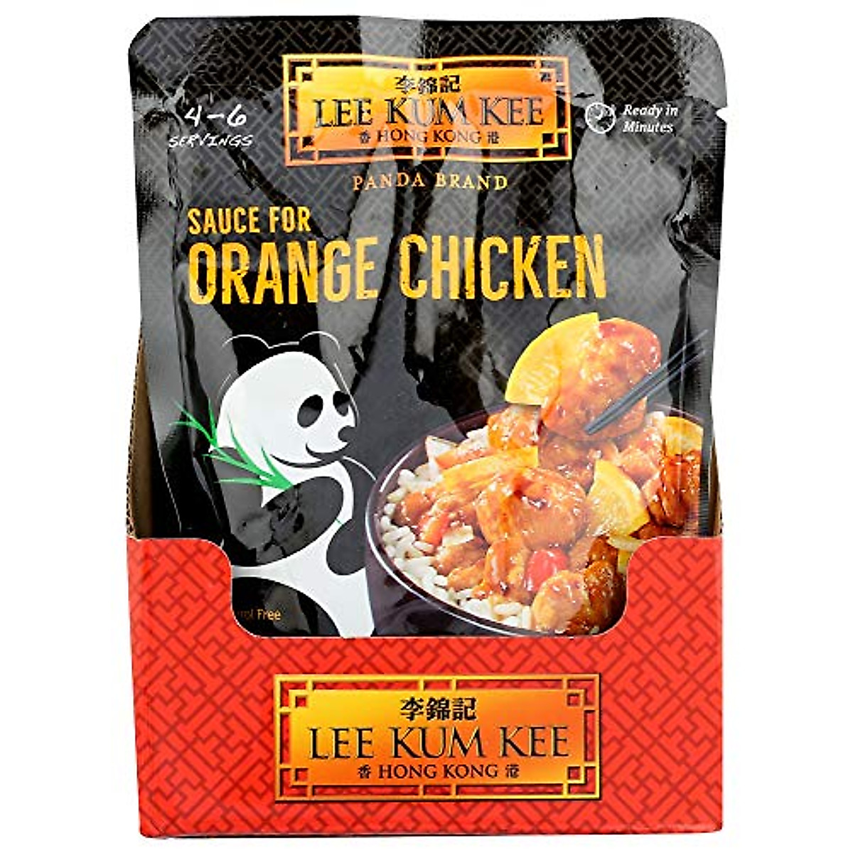 Lee Kum Kee Panda Brand Sauce for Orange Chicken,0g Trans Fat, No Artificial Flavors, No High Fructose Corn Syrup, Cholesterol Free, 8 Ounce (Pack of 6)