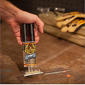 Gorilla 2 Part Epoxy, Clear Epoxy, 0.85 Ounce Syringe (Pack of 1) - 5 Minute Set, Incredibly Strong Bonding