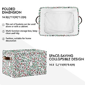 GuoChe Mahjong Storage Baskets Collapsible Storage Bin Toy Basket for Home Organizing Closet Shelves Pets 1 Pack