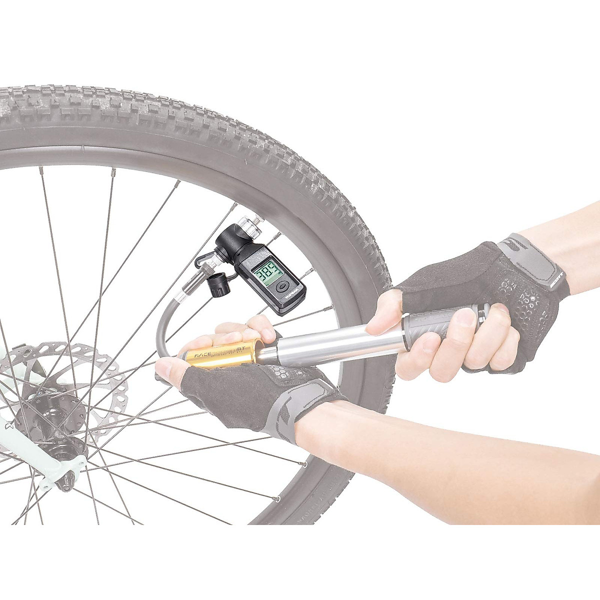 Topeak Shuttle Digital Tire Pressure Gauge, 300 PSI/20.7 BAR