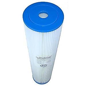 KleenWater KW4520BR Pleated Dirt Rust Sediment Replacement Water Filter Cartridge, 4.5 x 20 Inch, 50 Micron, Made in USA, Set of 4