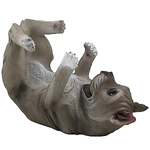 Drinking Pit Bull Wine Bottle Holder Statue in Decorative Home Bar Decor Pet Sculptures & Pitbull Figurines, Wine Racks and Stands and Collectible Gifts for Dog Lovers