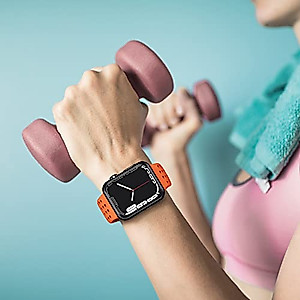 Toutouzhang Sport Bands Compatible with Apple Watch Band 38mm 40mm 41mm 42mm 44mm 45mm 49mm SM ML for WomenMen Waterproof Soft Silicone Replacement Strap Accessories for iWatch Ultra SE Series