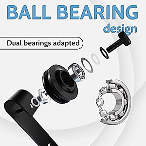 JZVXX 6FT Barn Door Hardware kit, Barn Door Track, Sliding Door Hardware kit, Easy to Install- Mini Version- Combination Track Mode- Step by Step Manual Included.(JD-6FT-mini-5)