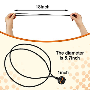 Woanger 12 Pcs Umbrella Strap for Parasol Patio Umbrella Bungee Strap with Ball for Multipurpose(Black)