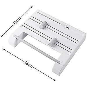 Multifunctional 6-in-1 Kitchen Storage Rack,Plastic Wrap Foil Dispenser,Wall-Mount Sauce Bottle Storage Paper Towel Holder